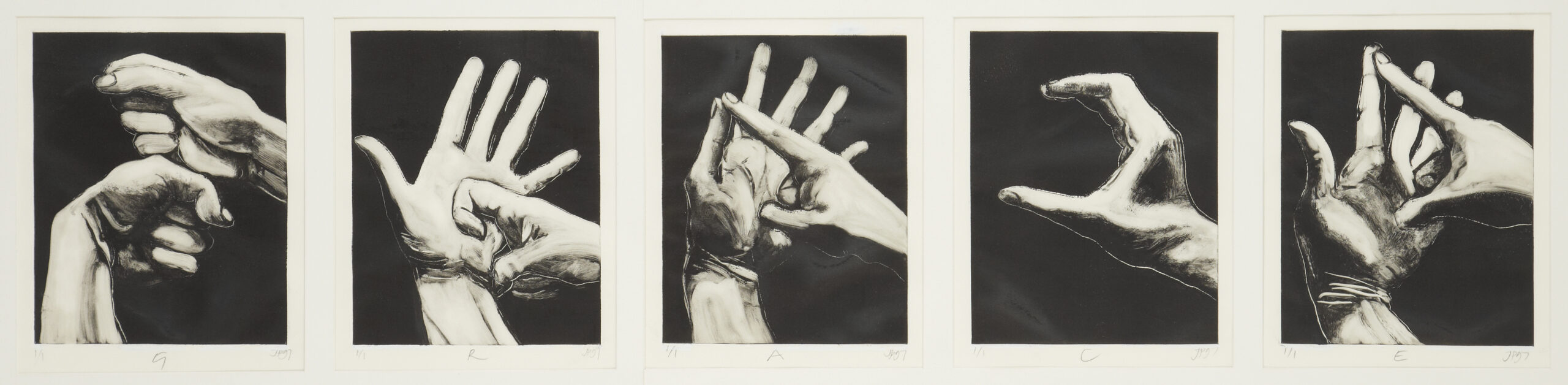 Jila Peacock, Grace, Monoprint, 1997 - Art in Healthcare