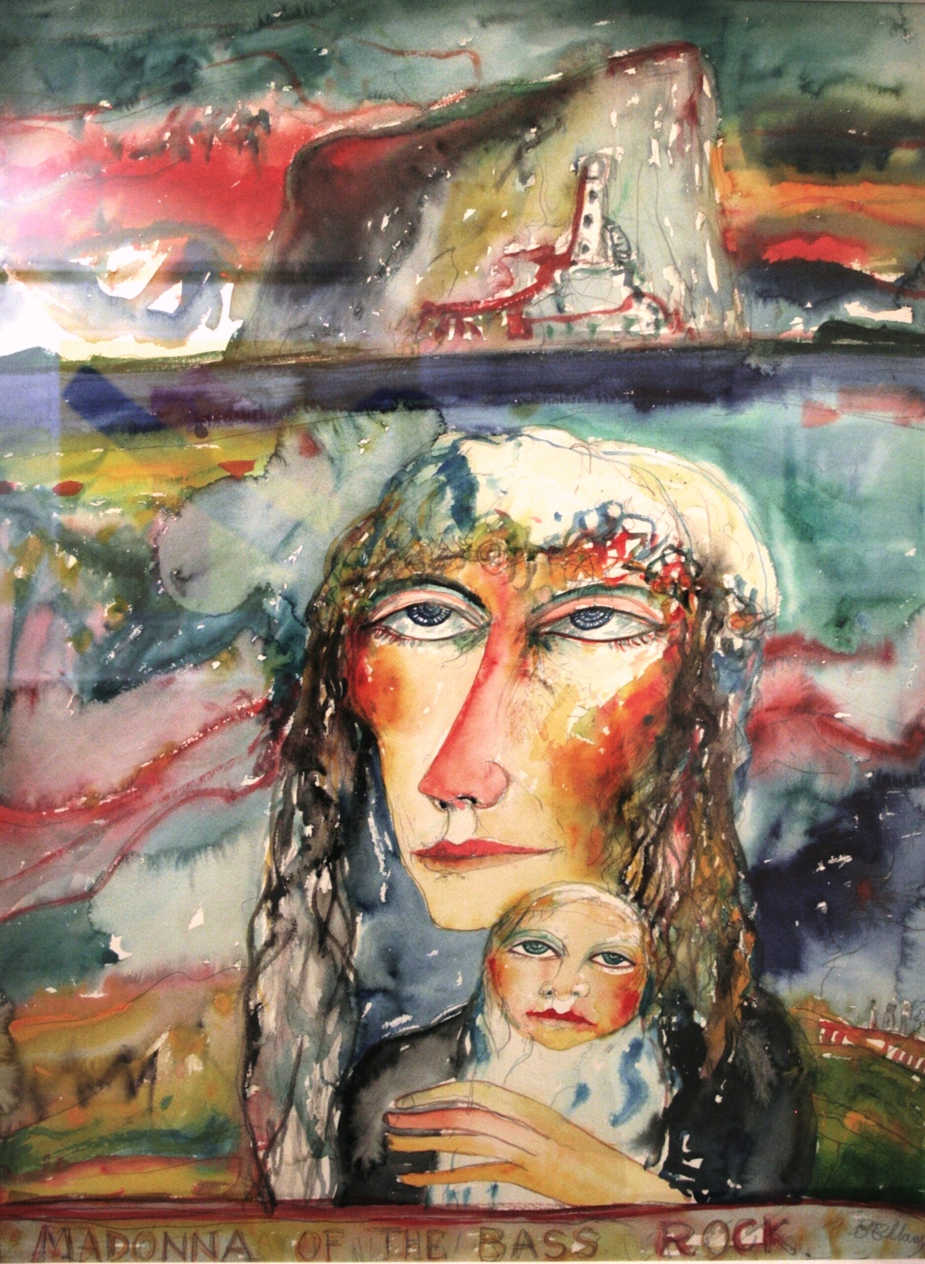 John Bellany, Madonna of the Bass Rock, Watercolour, 1997 - Art in ...