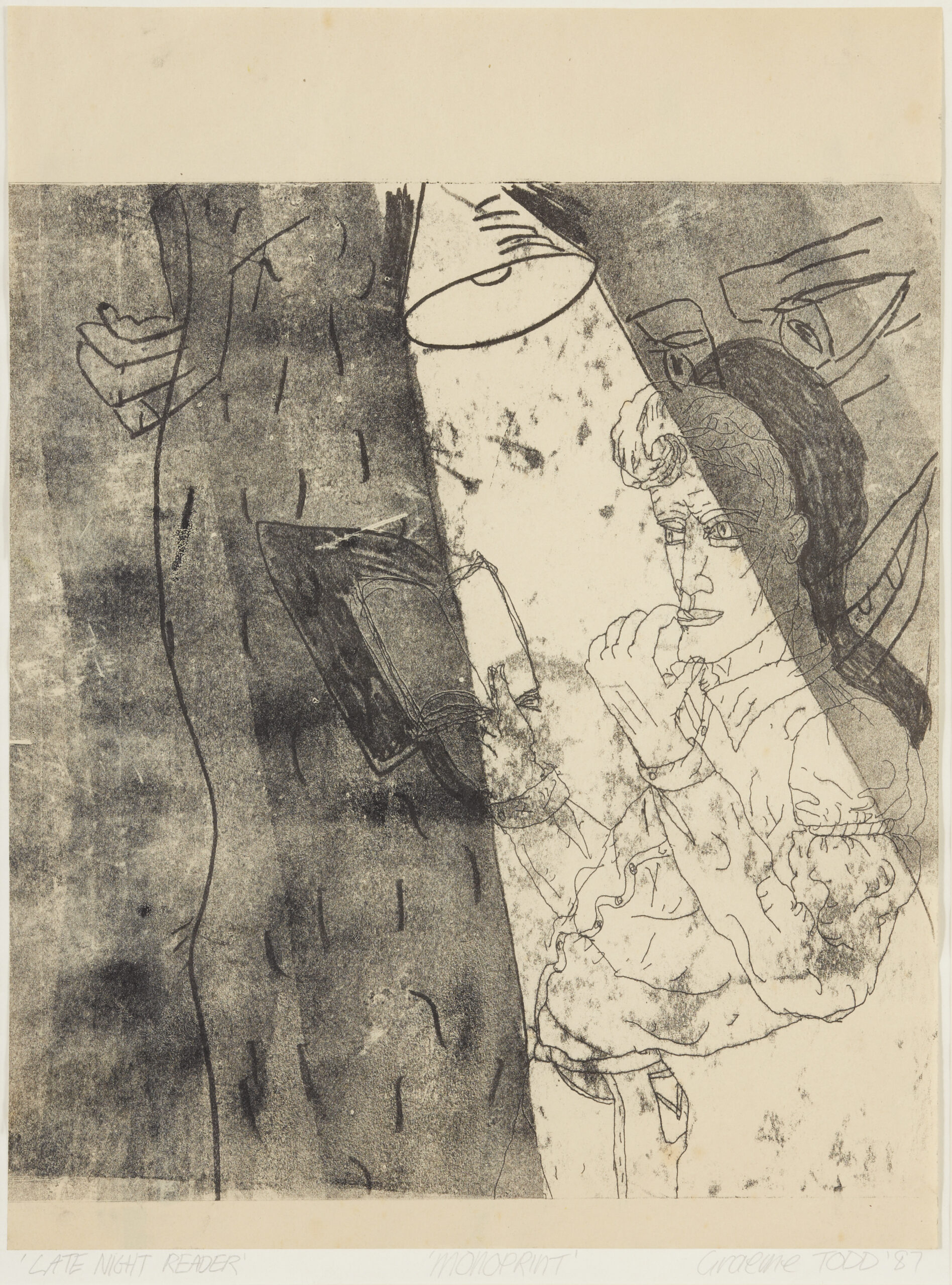 Graham Todd | Late Night Reader, Monotype, 1987 - Art in Healthcare