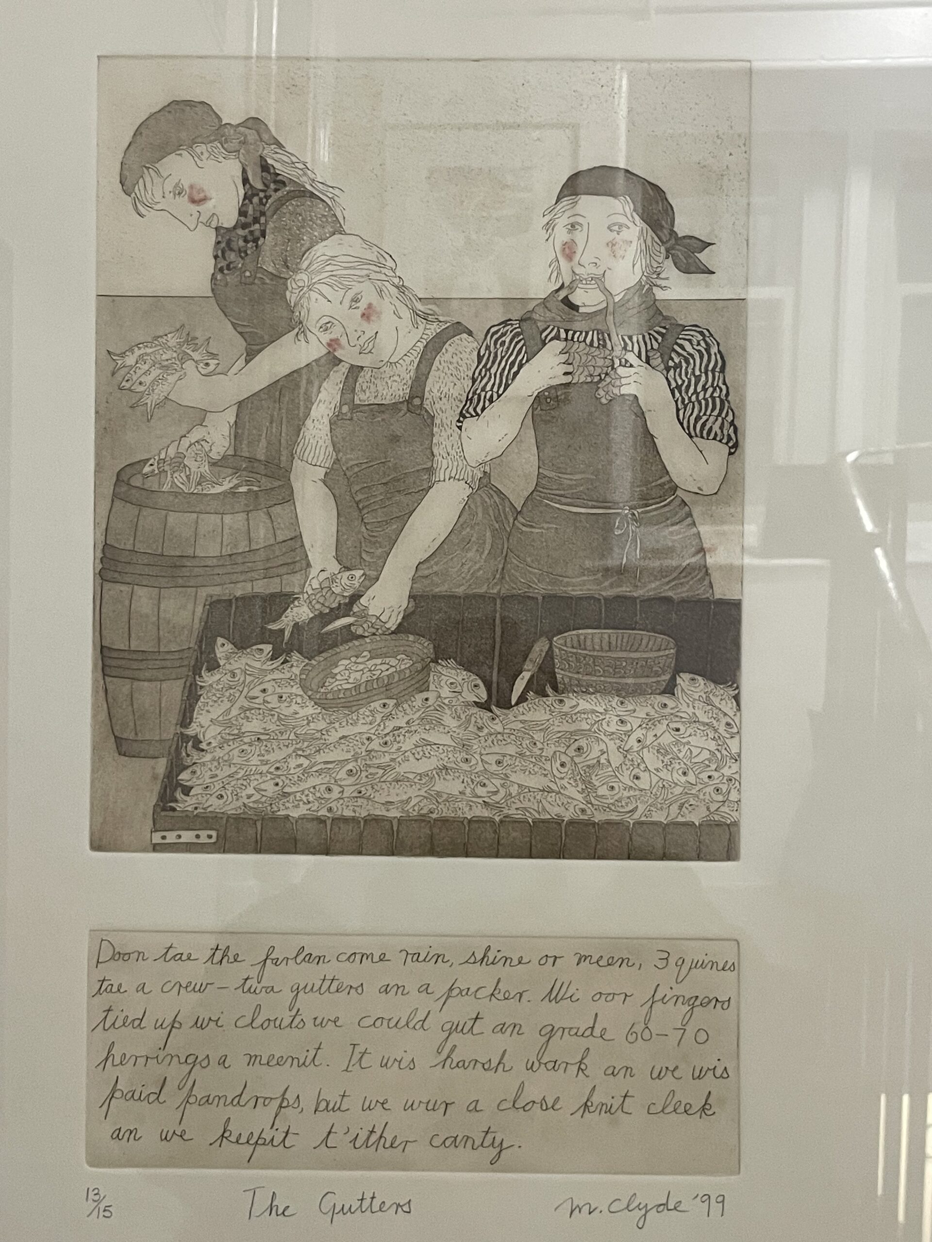 Maggie Clyde | The Gutters, Etching, 1999 - Art in Healthcare