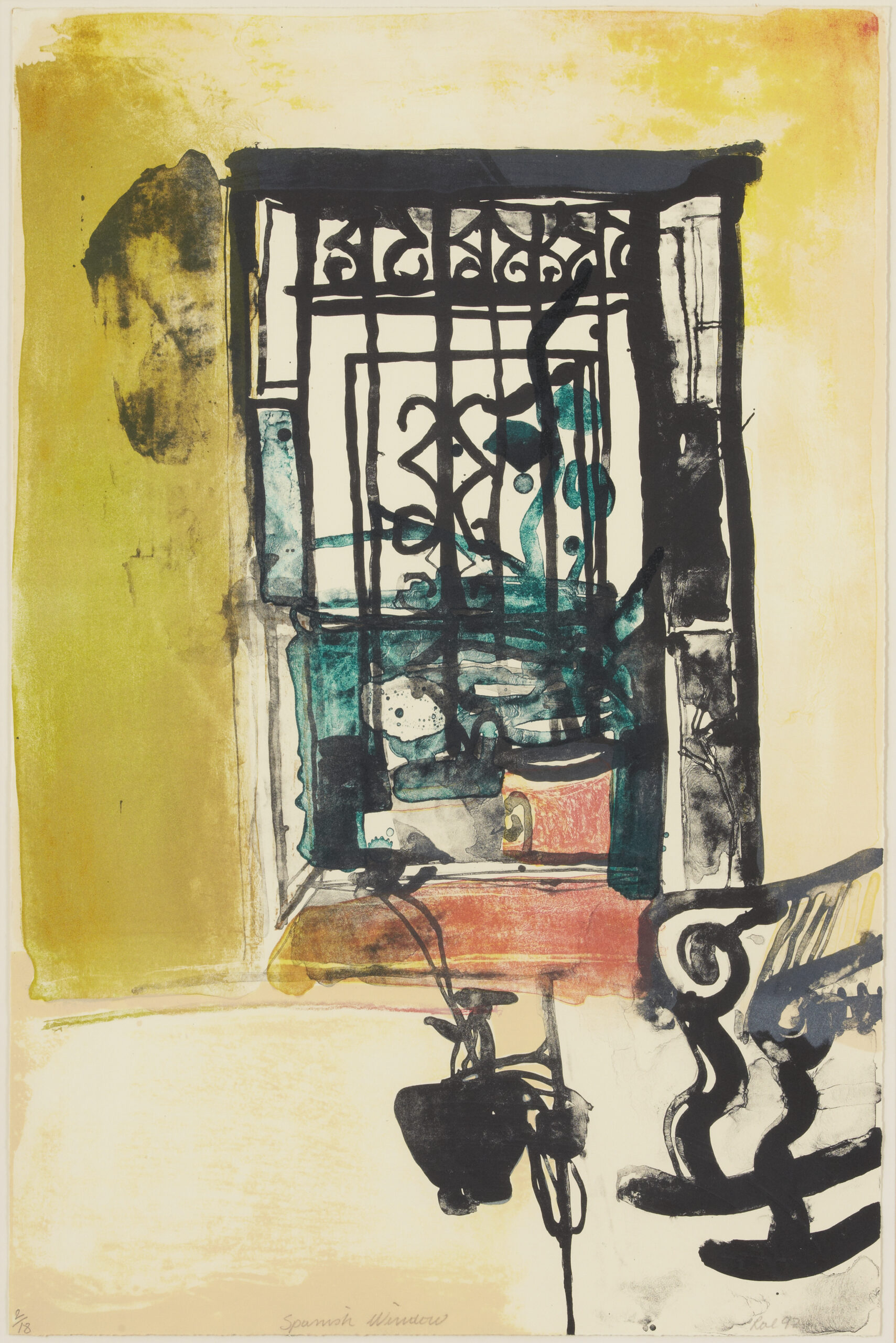 Barbara Rae RSA | Spanish Window, Lithograph 2/18, 1992 - Art in Healthcare