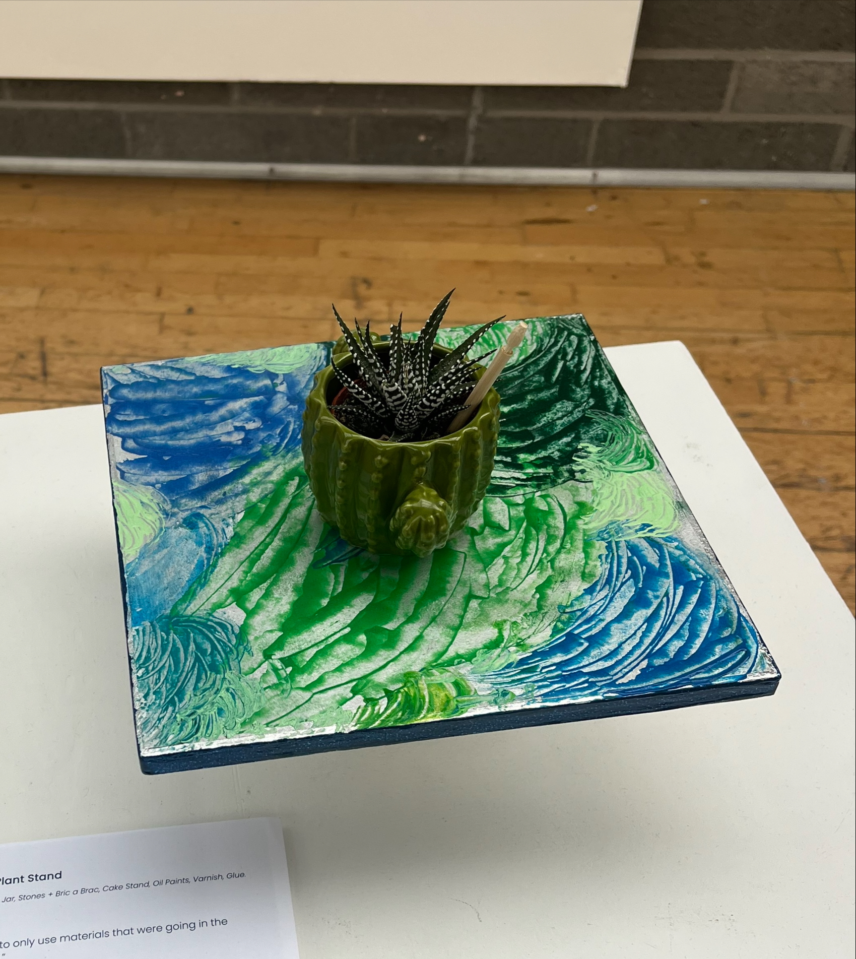 Lyn | Upcycled Plant Stand - Art in Healthcare